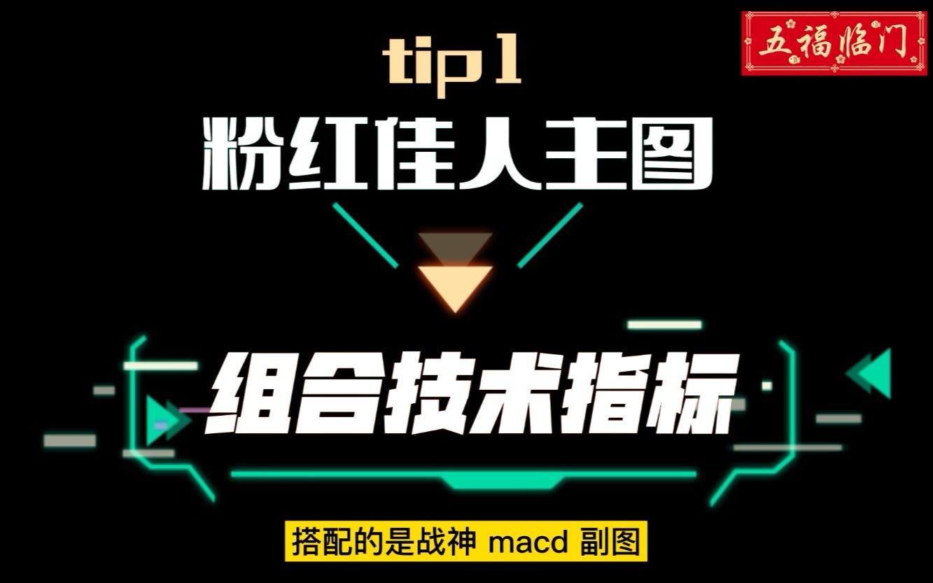 通达信组合技术指标短线主图粉红佳人视频讲解。