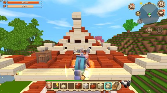 阿菜迷你世界:小伙伴的古风宫殿第六期,古风宫殿完成啦!