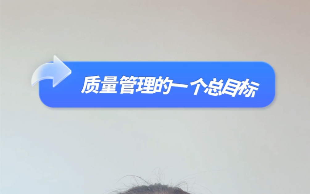 质量管理的一个总目标