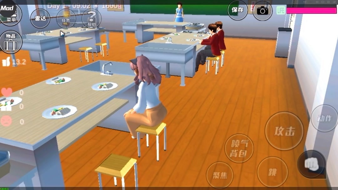 樱花校园模拟器:樱花小岛没找到战胜五条安康鱼也没完成,难搞啊