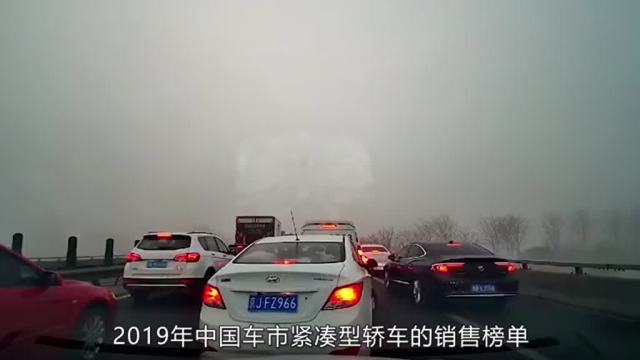 2019年中国市场紧凑型轿车销售榜单,日系三强最被忽视的它起飞了