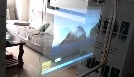 高清晰全息透明投影膜 全息幕 全息膜 透明全息