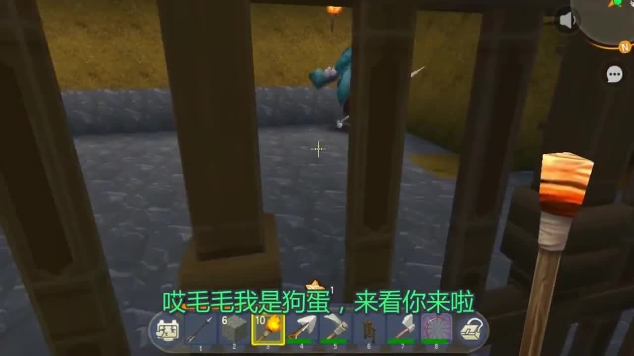 迷你世界:二狗子成为了怪物看守,狗蛋去探监还不忘吐槽