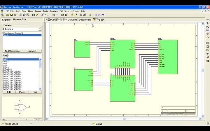 protel99se使用视频教程-层PCB设计实例之一480