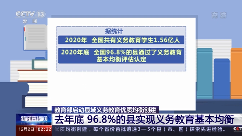 [新闻直播间]教育部启动县域义务教育优质均衡创建 2035年将全面实现...