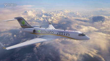 7091-AE模板 商业航空飞机标志展示