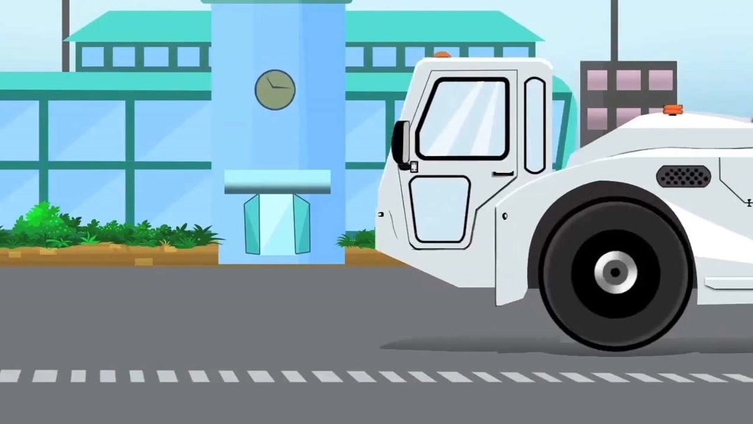 汽车动画小世界 第59集 机场里的专用汽车