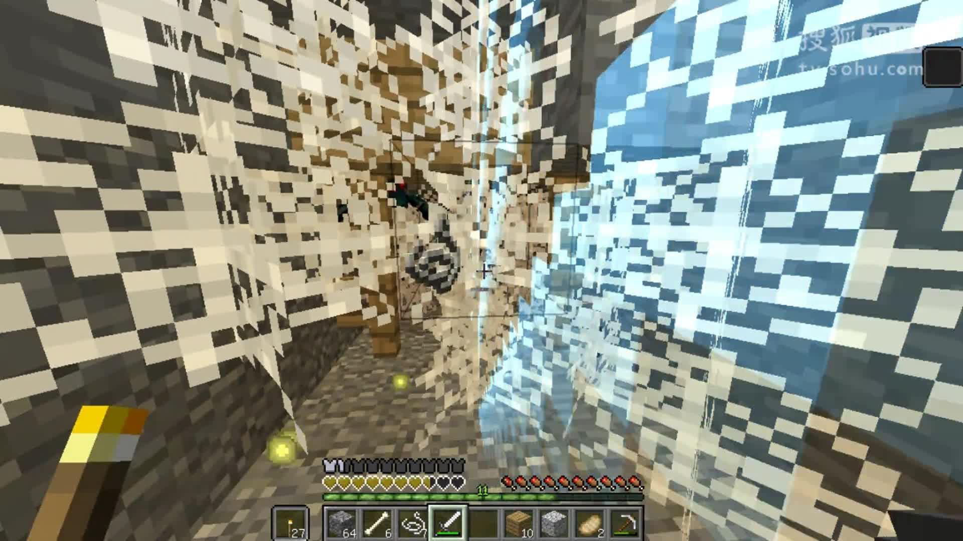 皮卡解说我的世界边界生存EP.2地底有好多钻石啊