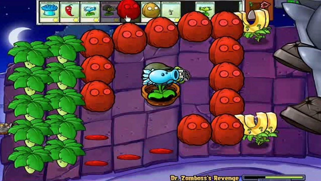 植物大战僵尸:射手植物叠在一起轻松通关僵尸博士