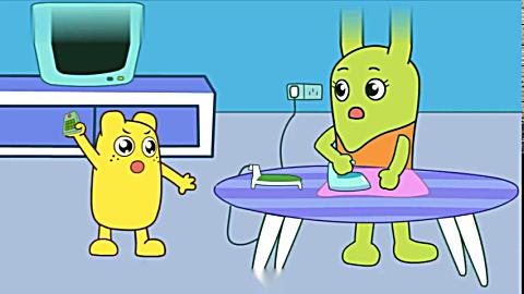 咕力动画-春天在哪里和节约用电双享版-拿完东西关上冰箱门