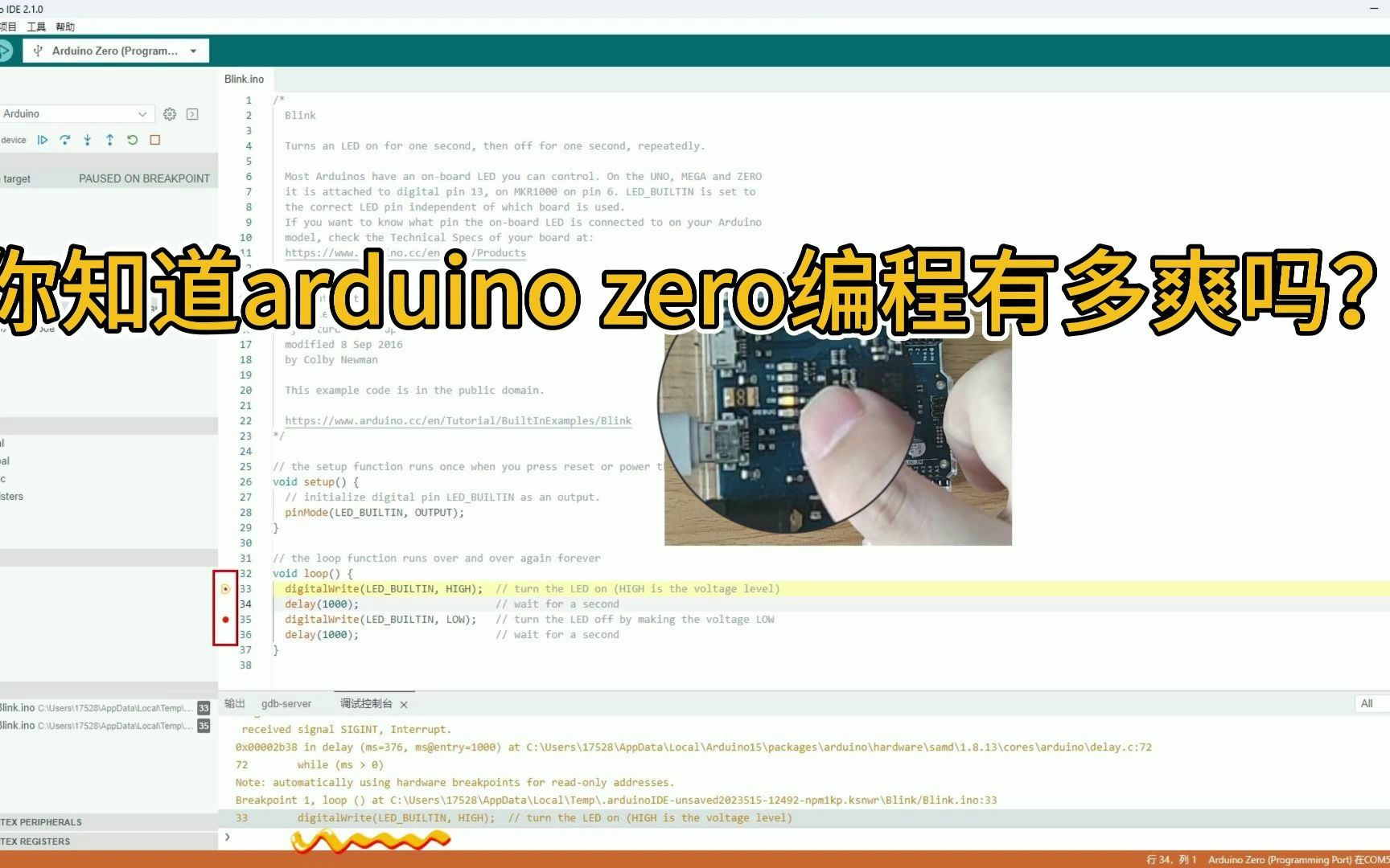你知道arduino zero编程有多爽吗?