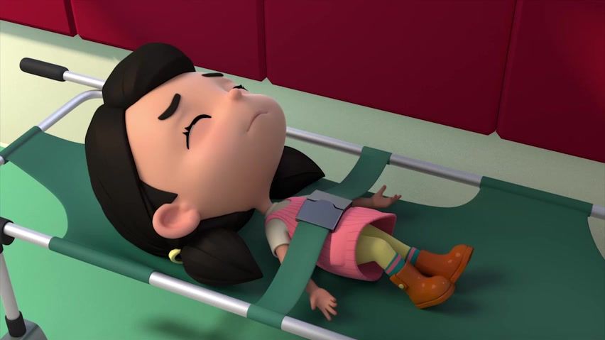 宝宝动画——救护车遇上堵车,没想到反而出现感人一幕