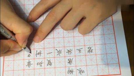 硬笔书法视频教学:背古诗,写汉字《咏柳》