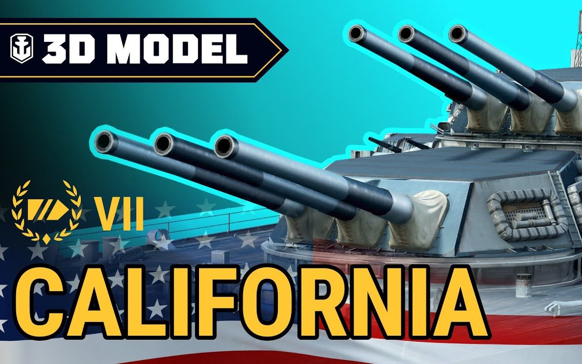 游戏宣传片:战舰世界-“加利福尼亚(California)”号战列舰