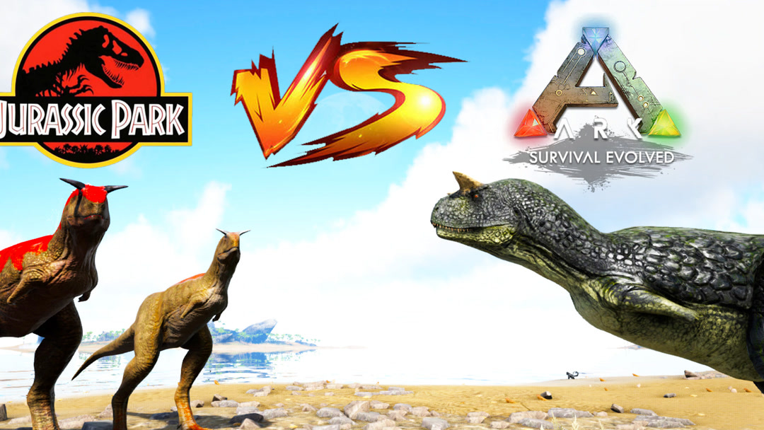 《方舟生存进化》侏罗纪公园牛龙 VS 方舟牛龙
