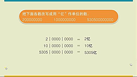 1亿以上数的改写及求近似数微课视频