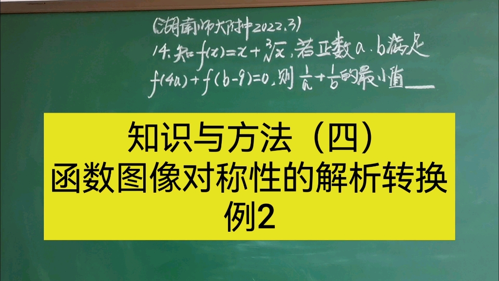 知识与方法(四)函数图像对称性的解析转换例2