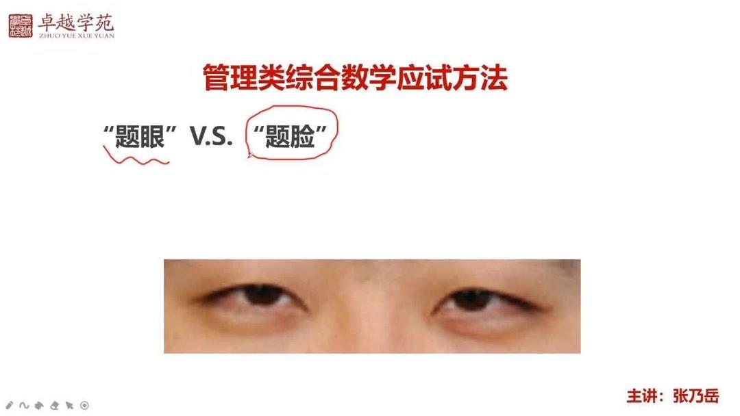 MBA管理类综合数学应试方法-题脸题眼还傻傻分不清?