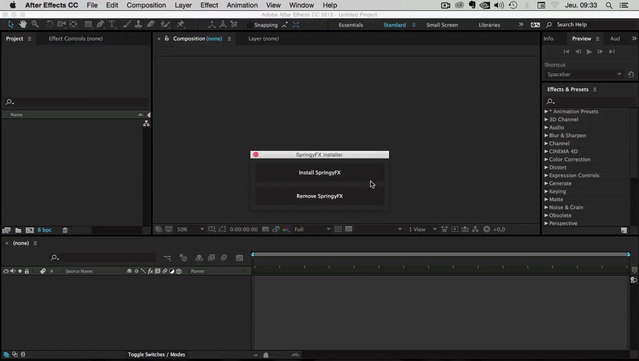 MG动画AE脚本SpringyFX使用教程