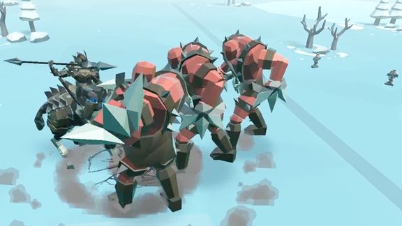 战争模拟器:狼骑兵挑战巨人三兄弟,结局没想到