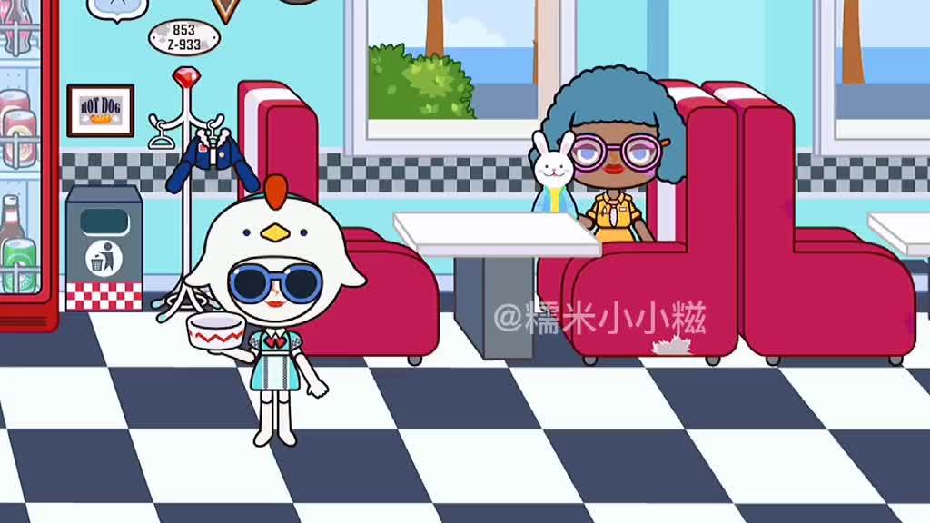 米加小镇,沙雕闺蜜日常!糯米糍在茶餐厅打工,居然遇到了前男票