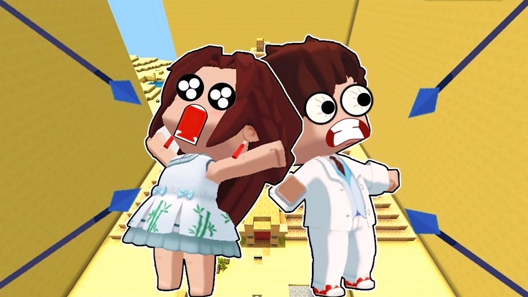 迷你世界,金子塔探秘,强锅温柔能否通关机关重重的金子塔呢?