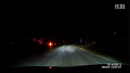 凌度A12行车记录仪夜晚无路灯效果