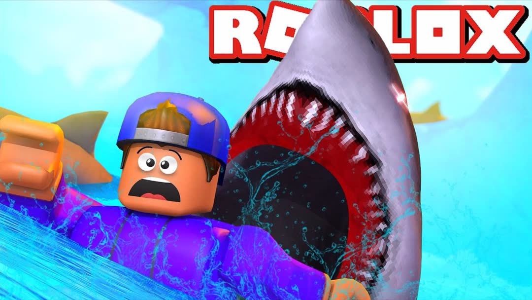Roblox水族馆故事模拟器!遭幽灵鲨鱼袭击!意外发现海绵宝宝家?