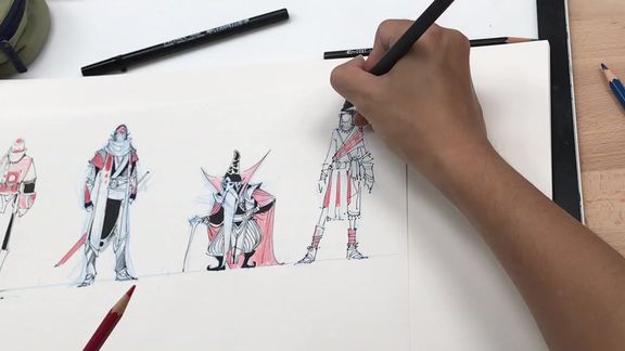 动漫游戏人物设计,来自:画画的春哥@飞鱼绘 #动漫 #手绘