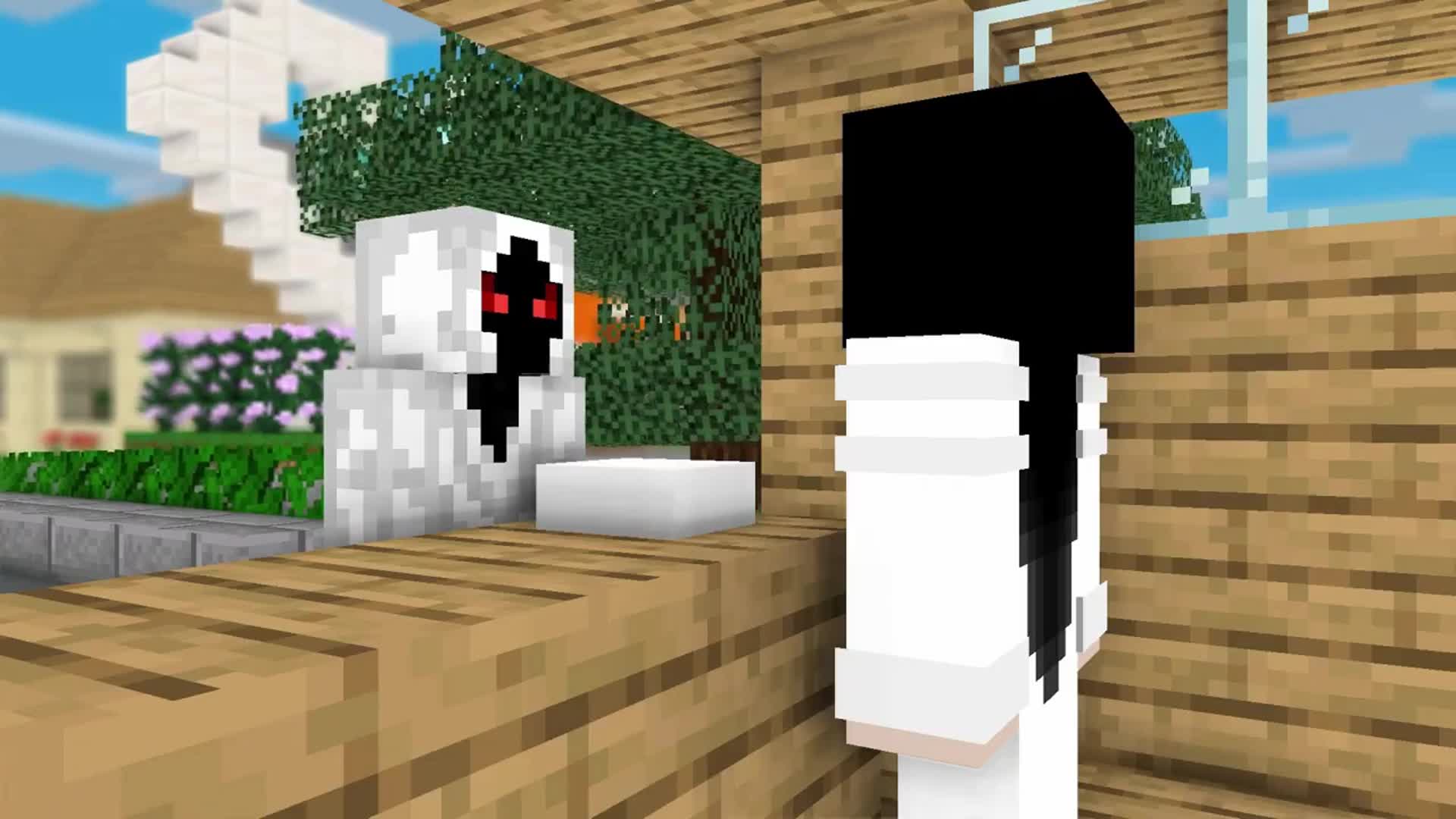 我的世界MC动画:实体303的生活,善良的实体303帮助流浪宝宝!