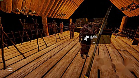 迷失森林多人联机:房子有很多护甲装备,每个队友都有一把武士刀