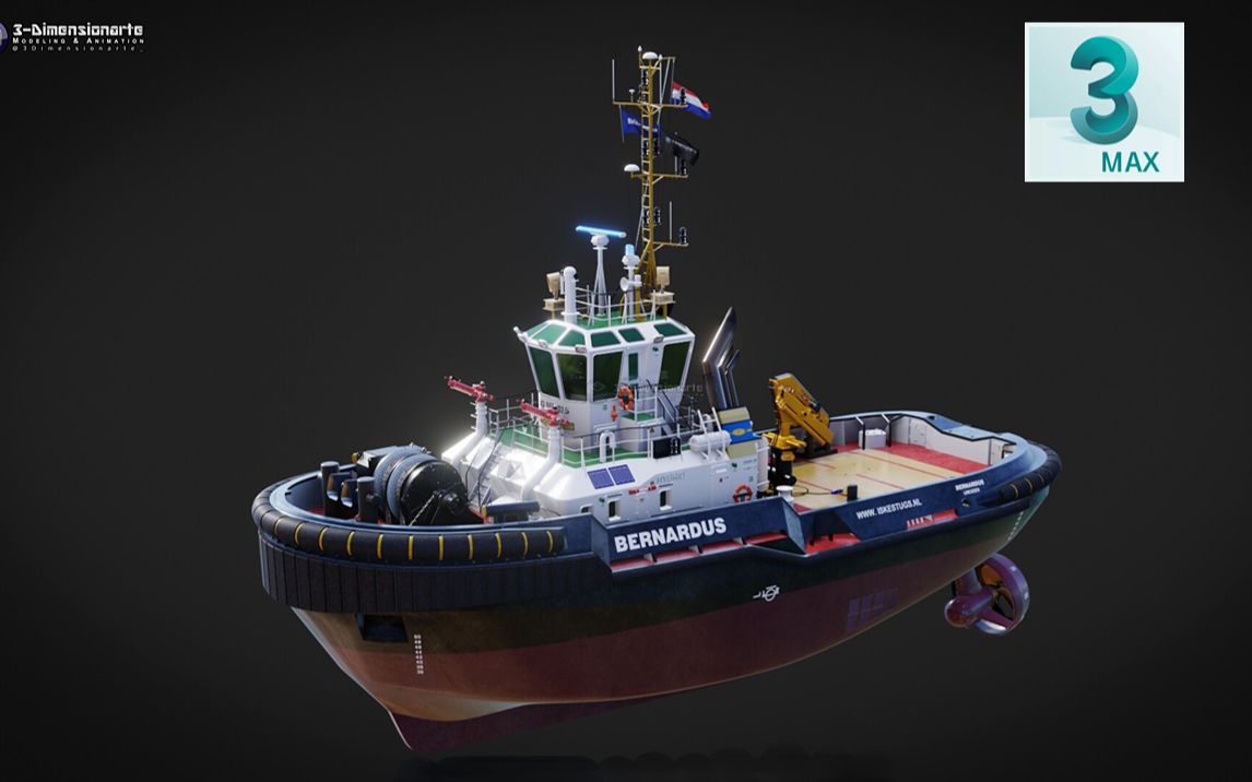 【3dmax轮船建模】建模真的很简单,你绝对会喜欢上的~!