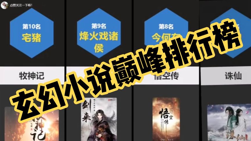 玄幻小说巅峰排行榜