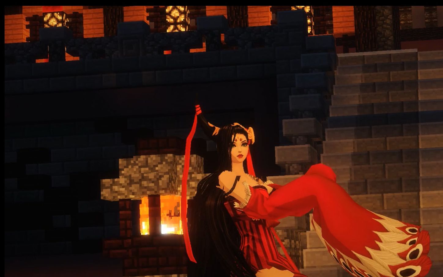 我的世界红昭愿(玲珑)(MMD)(自定义史蒂夫)(我的世界))(无尽战区)