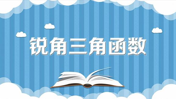 初三数学《锐角三角函数》第2节函数增减性