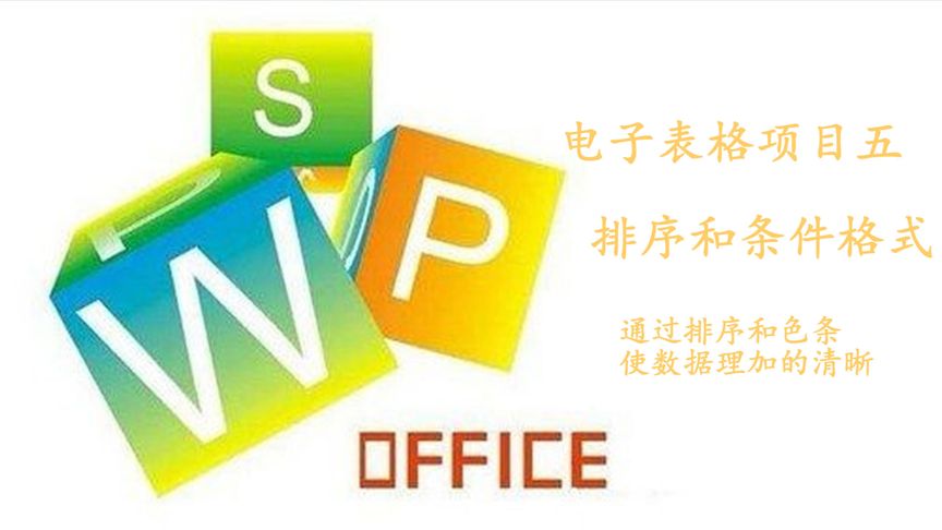 wps2019项目五排序和条件格式配合使数据分析更的的透彻