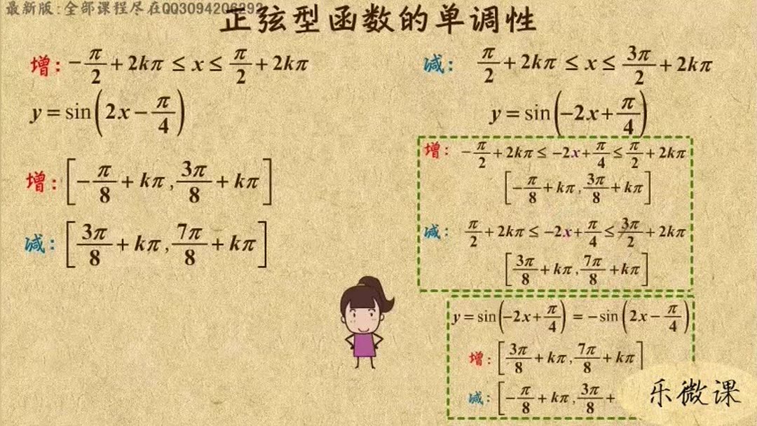 18.11正弦型函数的单调性