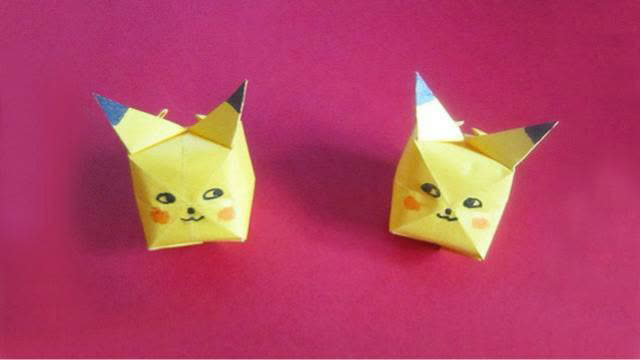 手工折纸可爱的的卡皮丘萌翻了
