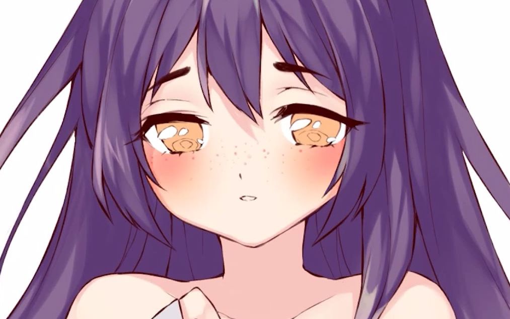 可爱插画女生,你舍得让这么可爱的女生哭泣不点赞嘛