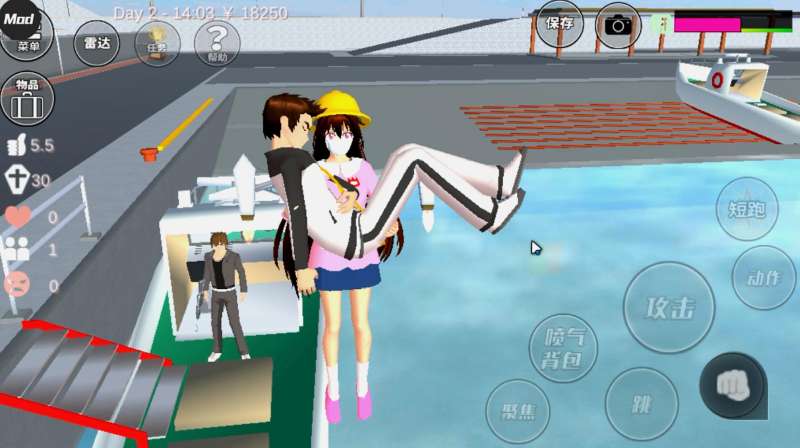 樱花校园模拟器:约了前男友决斗,最后把尸体扔湖里了还跑神社拜