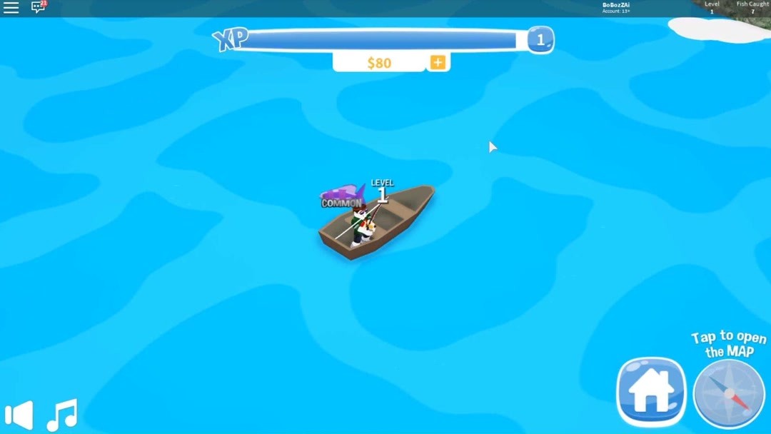 【波波仔解说】roblox虚拟世界“钓鱼模拟器”:波波仔漂流记钓鱼