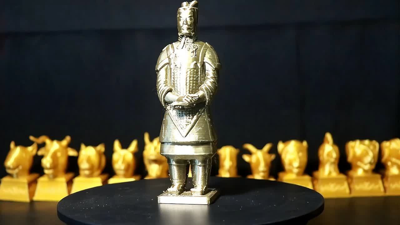 3D打印兵马俑,参数没调好,质量就变糙