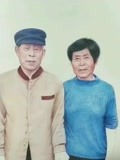 公婆结婚50年,第一次牵手照相,害羞的不得了,我用彩铅记录下这美好的...