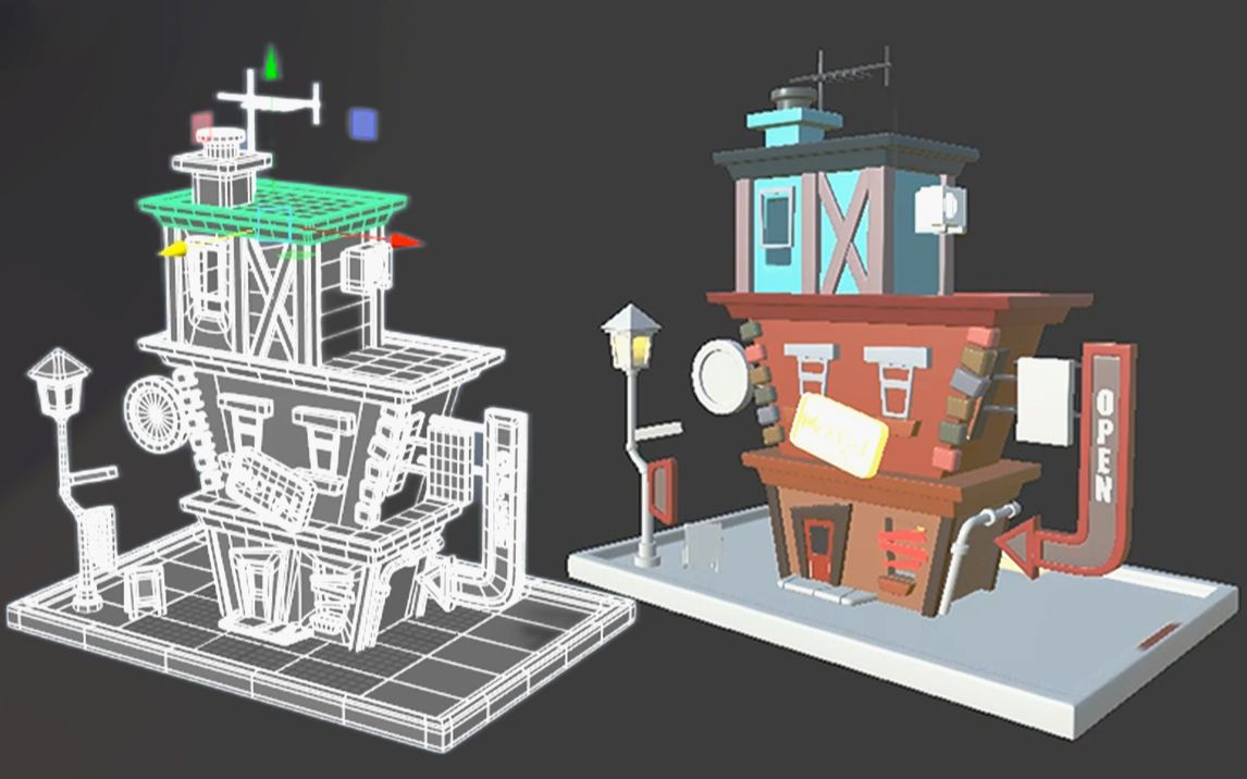 【Maya】超详细的房子基础模型UV+贴图全流程讲解(四)