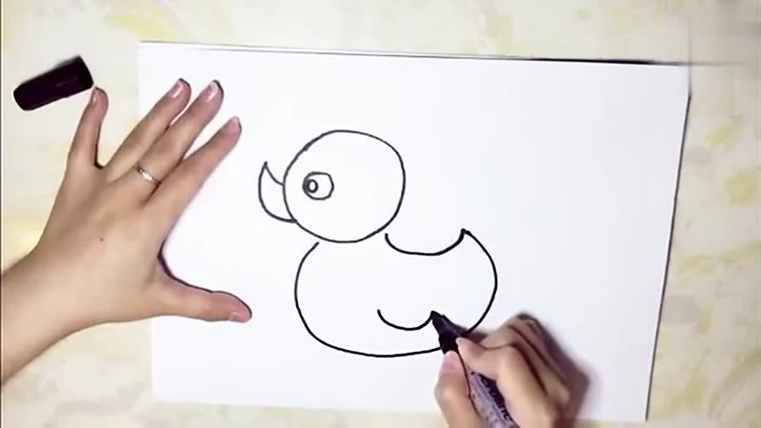 简笔画教学视频 小鸭子