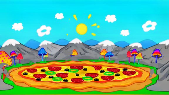 小狮子和伙伴们各显身手制作美味的水果披萨~