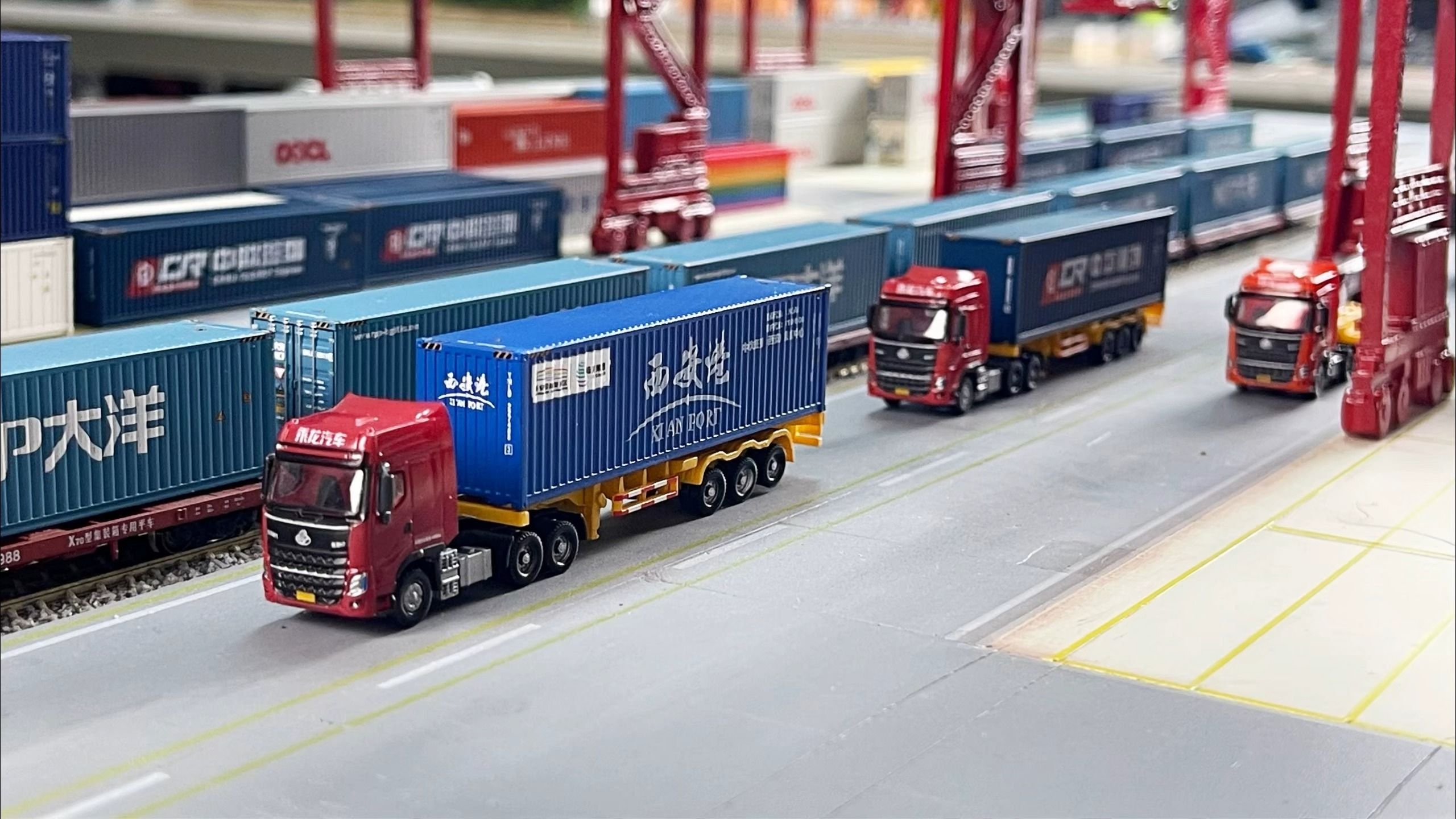 N比例国产集装箱卡车模型预告