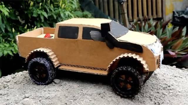 萌趣手工 如何用纸板给儿童制作帅气的汽车?
