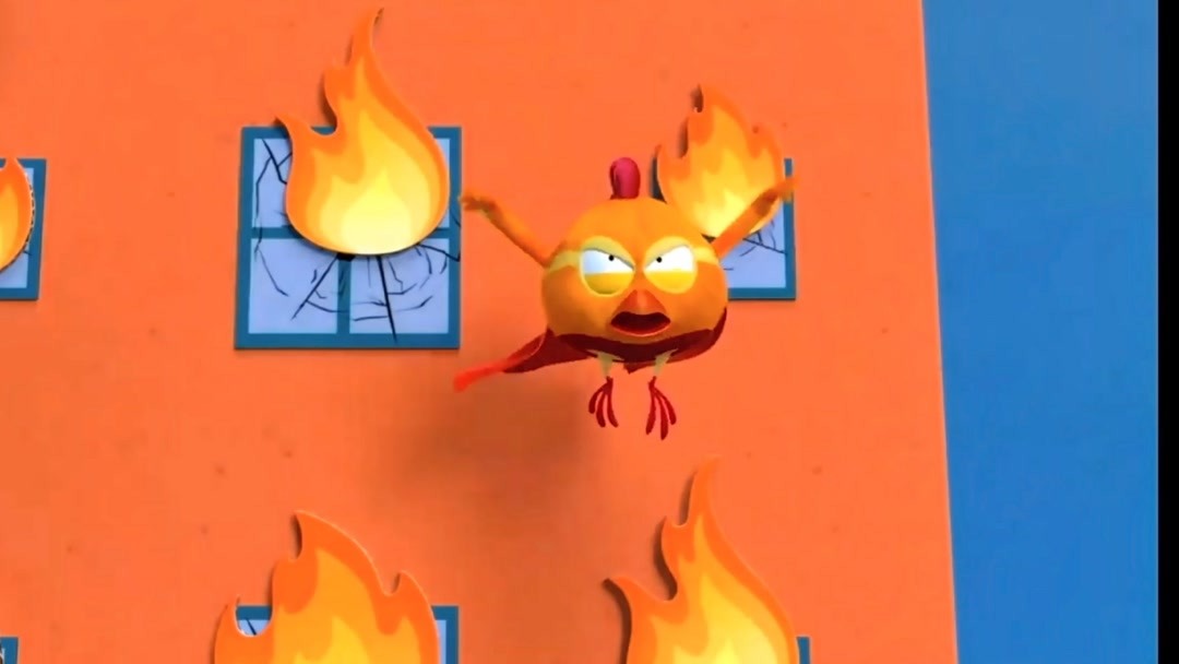 萌仔小鸡变身超级英雄,救下妈妈和宝宝