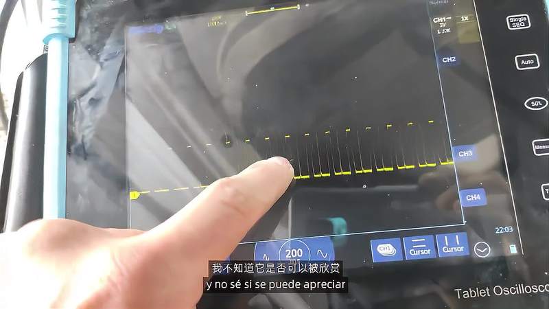 示波器检测马自达汽车氧传感器故障